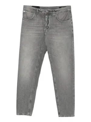 DONDUP Faded Tapered Jeans - Gray
