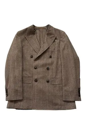 Hugo Boss Double-breasted Blazer - Brown