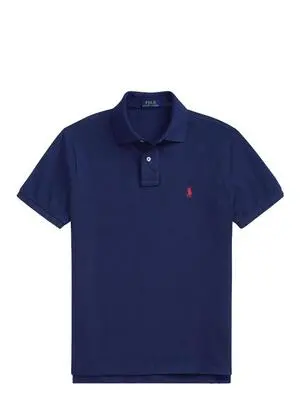 Polo Ralph Lauren Navy Logo Short-sleeved Polo Shirt - Blue