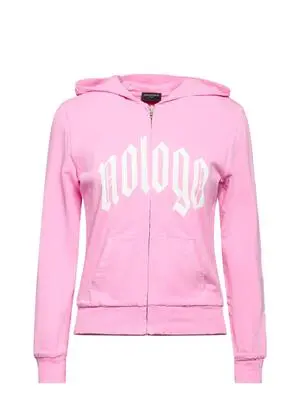 BALENCIAGA Balenciaga Long Sleeve Hooded Zip Sweatshirt With Print