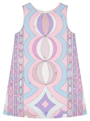 Emilio Pucci Sleeveless Geometric Print Dress - No