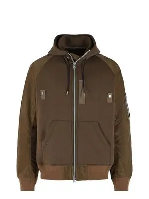 Sacai Sponge Sweat Hoodie - Brown