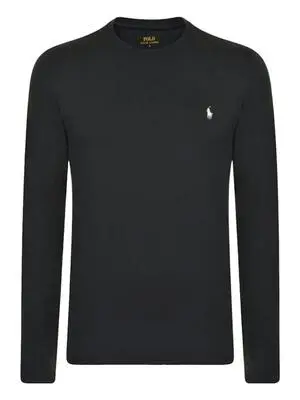 Polo Ralph Lauren Long Sleeve Round Neck T-shirt - Black