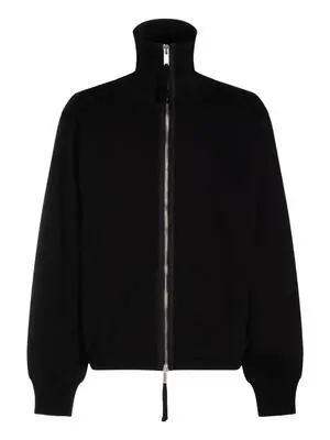 THOM KROM Knitted Zip-up Jacket - Black