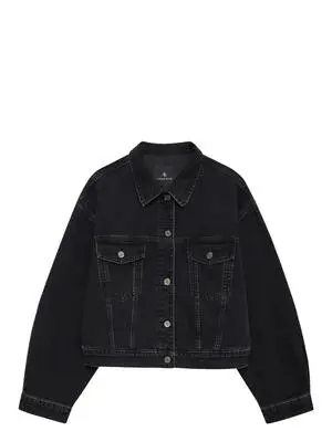 ANINE BING Quincy Denim Jacket - Black