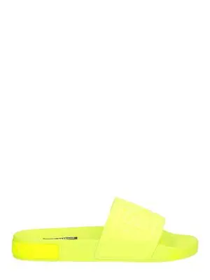 Dolce & Gabbana Rubber Slide Sandals - Green