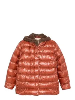 Herno Quilted Hooded Jacket With Faux-fur Trim - No