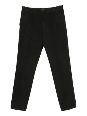 DONDUP Dondup Turn-Up Trim Straight-Leg Jeans Black