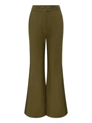 Zimmermann Valiant Drill Flare Pant - Forest