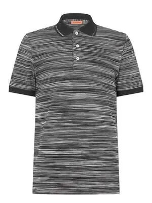Missoni Point-lapel Polo Shirt - Gray