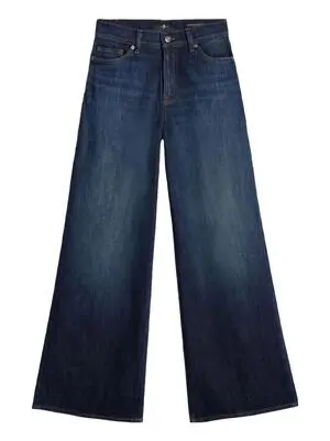 7 For All Mankind Wide-leg Jeans Blue