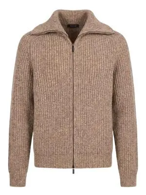Peserico Zip-up Knit Sweater - No