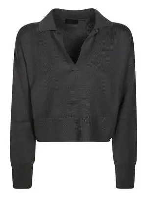 DONDUP Dondup Regular Fit Knitted Polo Shirt Black