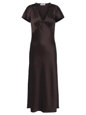 DOROTHEE SCHUMACHER Dorothee Schumacher Shiny Satin Midi Dress