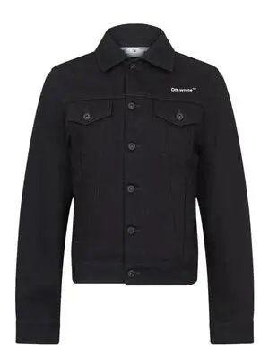 OFF-WHITE Off-White Logo Denim Coat