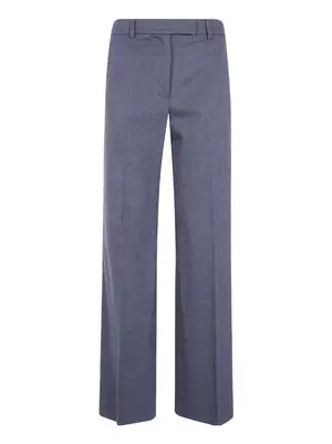 Seventy Wide-leg Tailored Trousers - Grey