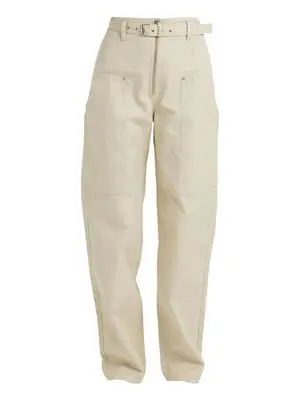Isabel Marant Étoile Solid-color Casual Trousers - Camel