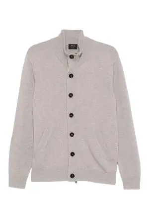 Brioni Button-front Knit Cardigan - Grey