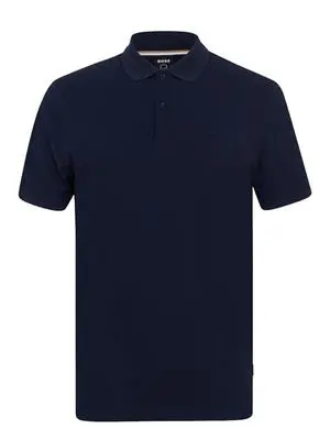 Hugo Boss Navy Blue Short-sleeved Polo Shirt - Black