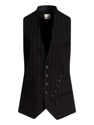 Isabel Marant Étoile Pinstripe Tailored Vest - Black