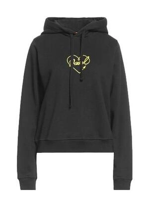 DIESEL® Plain Hooded Sweatshirt With Embroidered Logo - Black