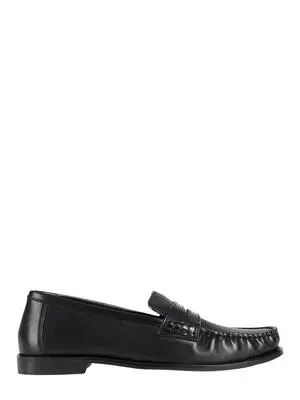 MAXCO. Max&co. Lizard-embossed Leather Loafers - Black