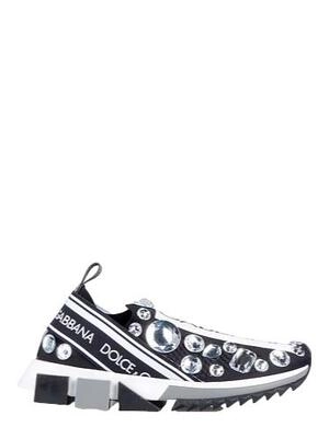 Dolce & Gabbana Embellished Slip-on Sneakers - Black