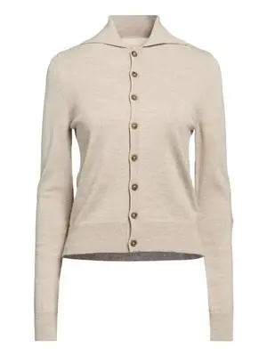 MAISON MARGIELA Cardigan With Shawl Collar And Patches - Grey