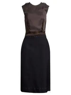 MAISON MARGIELA Colorblock Sleeveless Dress - Black