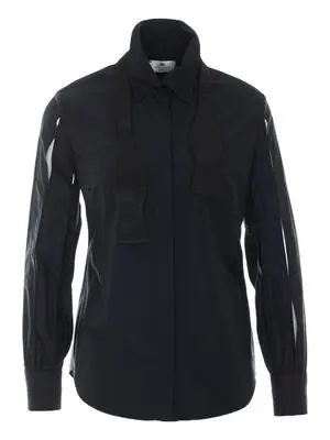 Elisabetta Franchi Bow Detail Long Sleeve Shirt - No