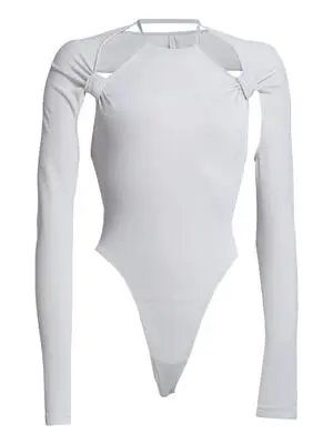 Jacquemus Long-sleeve Turtleneck Bodysuit - Grey