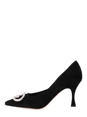 Gucci Alicia 85h Court Shoe With Embellished Detail - Black