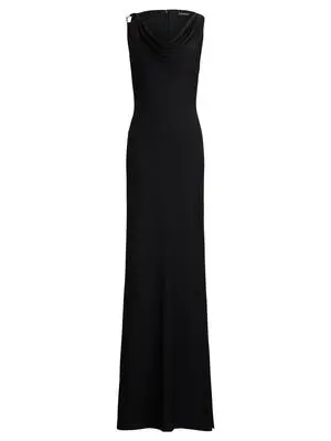 RALPH LAUREN Sleeveless Maxi Gown With Cowl Neck