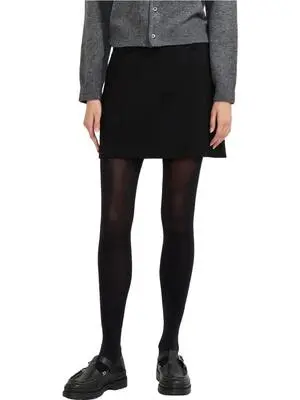 DUNST Belt Loop Midi Skirt - Black