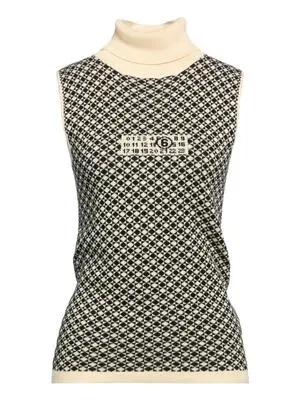 MAISON MARGIELA Sleeveless Turtleneck Sweater - Black