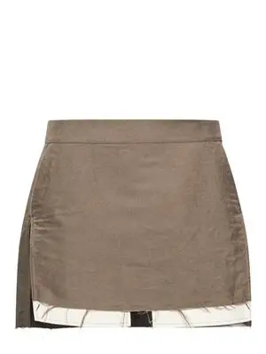 Rick Owens Fog Mini Skirt - Gray