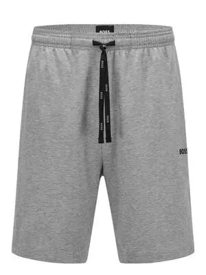 Hugo Boss Elastic Waist Shorts With Drawstring - Gray