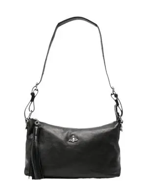 VIVIENNE WESTWOOD Emma Orb-plaque Shoulder Bag - Black