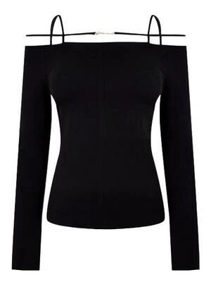 JACQUEMUS Jacquemus Off-the-Shoulder Top With Strap Detailing