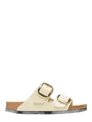 BIRKENSTOCK Birkenstock Arizona Big Buckle High Shine Sandals Ecru