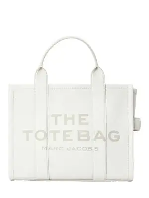 Marc Jacobs Leather Tote Bag With Adjustable Strap - White