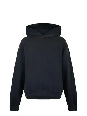 Acne Studios Logo Print Hooded Sweatshirt - Black