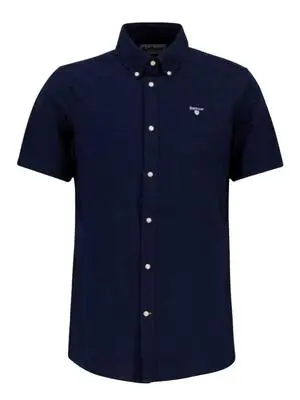 Barbour Oxford Short Sleeve Tailored Shirt - Navy