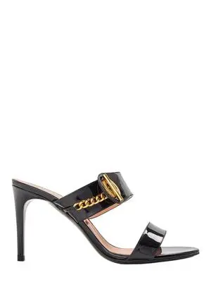 Moschino Heeled Mules With Chain Detailing - No