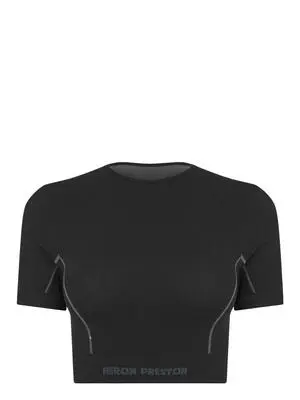 Heron Preston Cropped Logo T-shirt - Black
