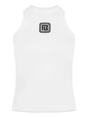 Balmain Fitted Vest White