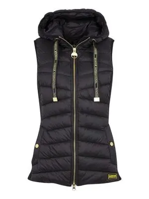 Barbour Padded Hooded Gilet - Black