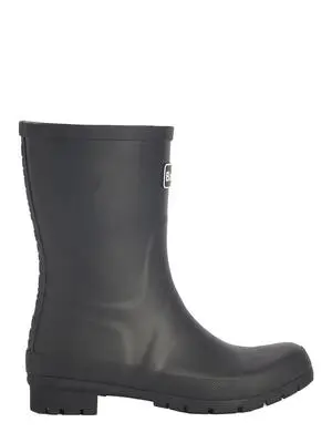 Barbour Mid Calf Rain Boots - Black