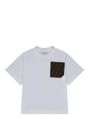 Fendi Emblem Pocket T-shirt - White