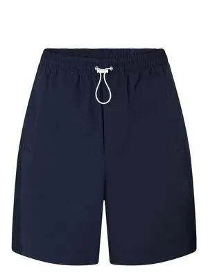 Gucci Elastic Waist Drawstring Shorts With Logo Detail - Black